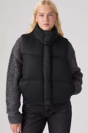Levi's Tate Bubble Vest - Damen - Schwarz / Schwarz