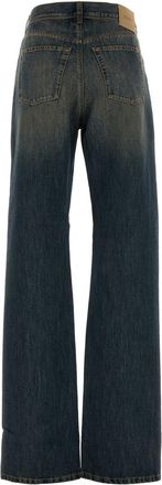 Fendi Stone Wash Denim Jeans - Blue