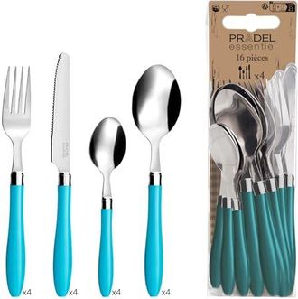 Amefa Reglisse Besteck, Edelstahl, 16 Einheiten, 8 x 6 x 27 cm, T&uuml;rkis 7437501