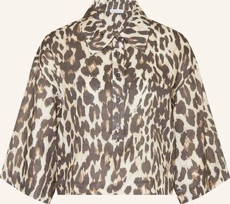 Mrs & Hugs Mrs & Hugs Hemdbluse Aus Leinen braun