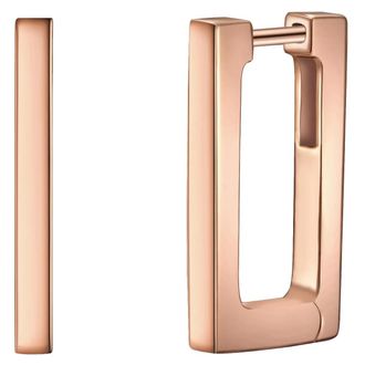 Glanzst&uuml;cke M&uuml;nchen Ohrringe - Sterling Silber Creolen - Gr. unisize - in Quarz - f&uuml;r Damen