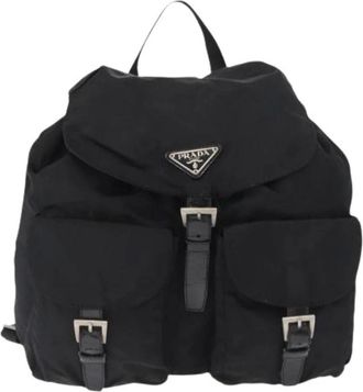 Prada unisex, Pre-owned, Noir, Taille: ONE Size Sac &agrave; dos en nylon Pre-owned