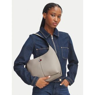 Tommy Jeans Handtasche Tommy Jeans Tjw City Bucket AW0AW19062 Hellbeige