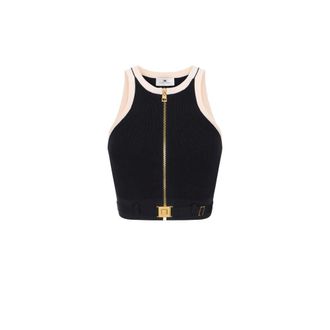 Elisabetta Franchi Damen, Oberteile, Schwarzk, LGr&ouml;&szlig;e