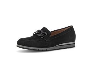 Gabor Damen Klassische Ballerinas, Frauen Flats,Moderate Mehrweite (G),Halbschuhe,Sommerschuhe,Slipper,flach,schwarz (Uni),37.5 EU / 4.5 UK