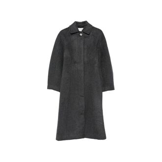 Stine Goya Shirred-waist Single-breasted Coat