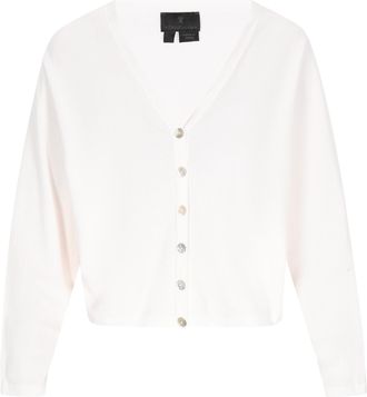 Dreimaster Dreimaster Strickjacke Frauen Wei&szlig;