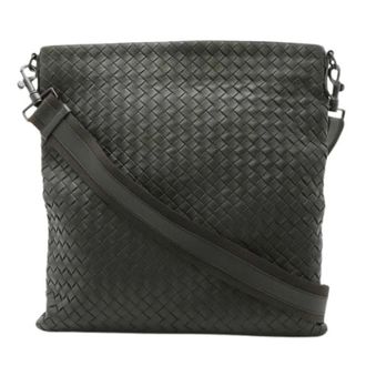 Bottega Veneta Sac bandouli&egrave;re en cuir Pre-owned - Femme - Pre-owned - Vert - Taille: ONE Size