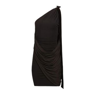 Nina Ricci One-Shoulder Draped Mini Dress - - Dresses - Damen - Schwarzk - S