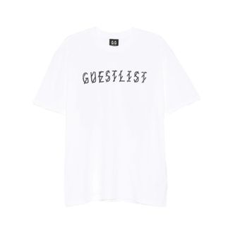 44 Label Group Wei&szlig;es Baumwoll T-Shirt mit Grafikdruck - - Tops - Herren - Wei&szlig; - XS