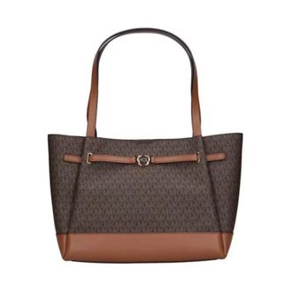 Michael Kors Femme, Sacs, Brun, Taille: ONE Size Reed Large Signature Logo Tote
