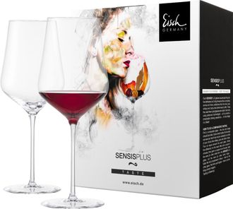 Eisch Bordeaux Rotweingl&auml;ser Sky Sensisplus (2 St&uuml;ck), Weingl&auml;ser f&uuml;r Rotwein, sp&uuml;lmaschinenfeste Kristallgl&auml;ser, Made in Germany (Art.-Nr. 180064)