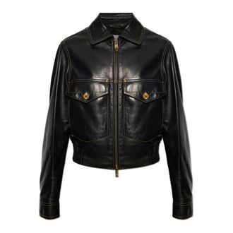 Versace Nappa Blouson - - Jackets - Damen - Schwarzk - L