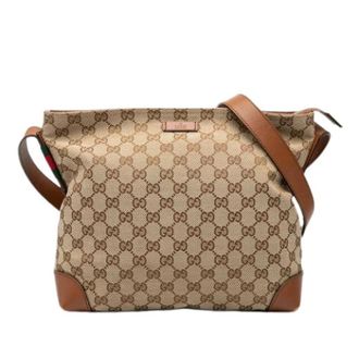 Gucci Sac bandouli&egrave;re Pre-owned en toile - Femme - Pre-owned - Beige - Taille: ONE Size