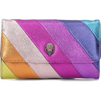 Kurt Geiger Rainbow Stripe Chain Wallet - - Accessories - Damen - Mehrfarbig - ONE SIZE