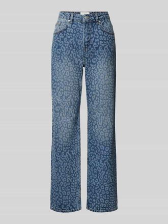 Neo Noir Straight Leg Jeans im 5-Pocket-Design Modell Simona