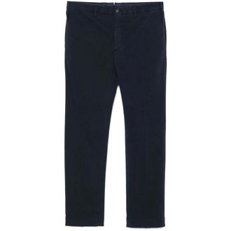 Incotex Dunkelblaue Hose mit vorderem Knopf - - Trousers - Herren - Blau - 4XL