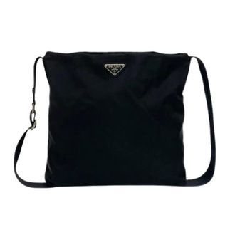 Prada Sac bandouli&egrave;re en nylon et cuir Pre-owned - Femme - Pre-owned - Noir - Taille: ONE Size