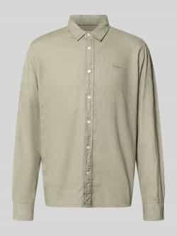 Pepe Jeans London Regular Fit Freizeithemd aus Leinen-Baumwoll-Mix Modell PAYTON