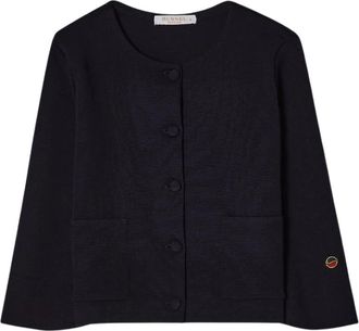 Busnel Femme, Pulls, Bleu, Taille: 46 FR Lisa Short Wool Jacket