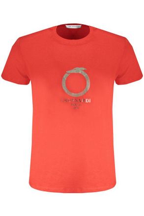 Trussardi T-Shirt Herren Kurzarm T-Shirt Rot mit Rundhals und