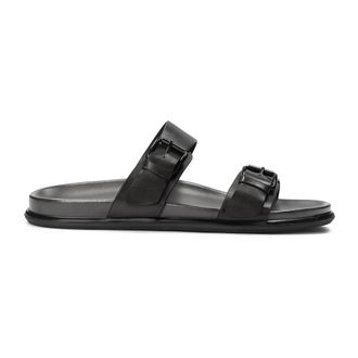 Kazar Schwarze Leder Urban Slides - - Shoes - Herren - Schwarzk - 45 EU