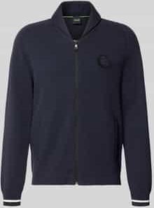 HUGO BOSS Regular Fit Strickjacke aus Viskose-Mix Modell KN_UNION FZ