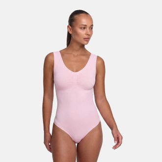 creamy fabrics Tank Bodysuit Sculpting Shapewear mit Slip