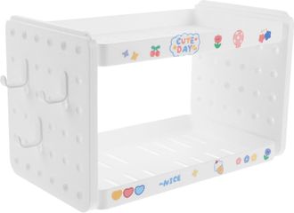 Pretyzoom Multifunktionaler Schreibtisch Organizer mit Mehrstufigem Regal Modularer Aufbewahrung f&uuml;r Stifte B&uuml;romaterialien und Akten Kompakt Platzsparend f&uuml;r B