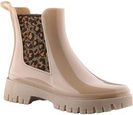 Lemon Jelly Rory, Bottines Femme de Pluie, Ornées dÉlastiques à Motif Animalier et Parfumées au Citron