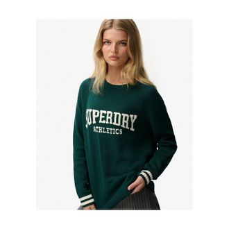Superdry Pull tricot&eacute; graphique intarsia d&eacute;contract&eacute;