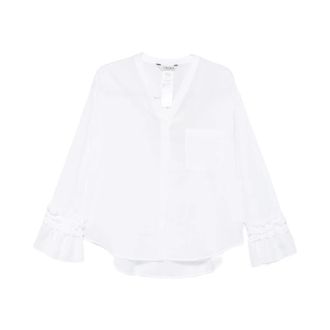 Max Mara Camicia con scollo a V - - Blouses & Shirts - Damen - Wei&szlig; - 2XS