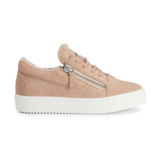 Giuseppe Zanotti Rosa Elegante Geschlossene Flache Sneakers - - Shoes - Damen - Rosa - 37 EU