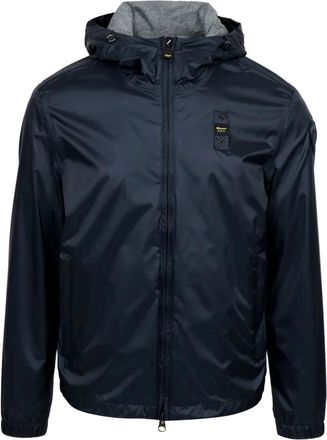 Blauer Homme, Vestes, Bleu, Taille: L Veste L&eacute;g&egrave;re &agrave; Capuche