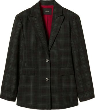 Twin-Set blazer à motif tartan - Vert