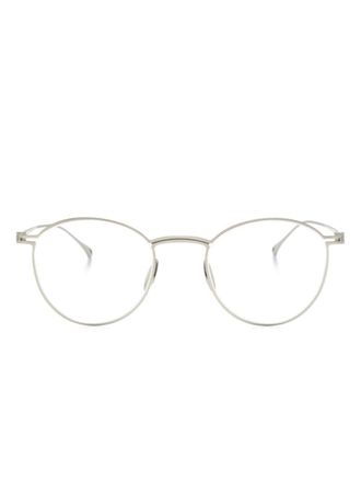 Giorgio Armani x Yuichi Toyama lunettes de vue &agrave; monture ronde - Argent