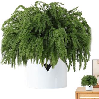 Generic Kieferzweige f&uuml;r Weihnachten, f&uuml;hlen Sich echt an, Tannenzweige, 45 cm, k&uuml;nstliche -Zweige, gr&uuml;ne Tannennadel-Zweige, Zweig f&uuml;r Girlandenkranz, Heimde