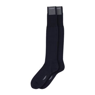 Ermenegildo Zegna Lot de 2 paires de chaussettes - Homme - Sous-v&ecirc;tements - Bleu - Taille: L