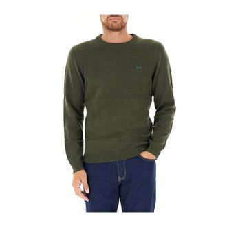 Sun 68 Rundhals-Strickware - - Knitwear - Herren - Gr&uuml;n - S