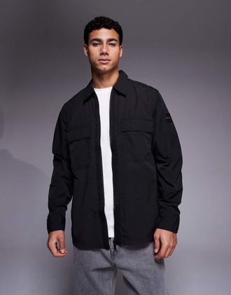 Boss Orange by Hugo Boss Lotape - Hemdjacke in Schwarz