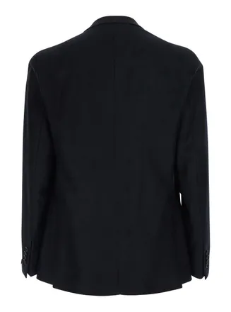Tagliatore Mens Double-Breasted Jacket Monte Carlo Black Blazers