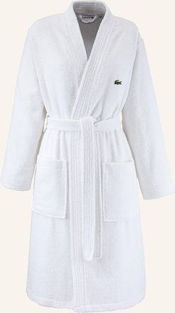 Lacoste Bademantel Llecroco weiss