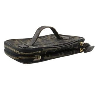 Fendi Sac Mini en Nylon Pre-owned - Femme - Pre-owned - Brun - Taille: ONE Size