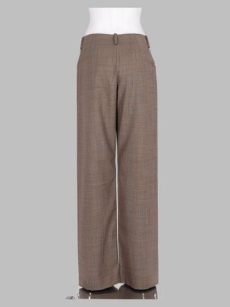 Ganni Wool Blend Trousers - Beige