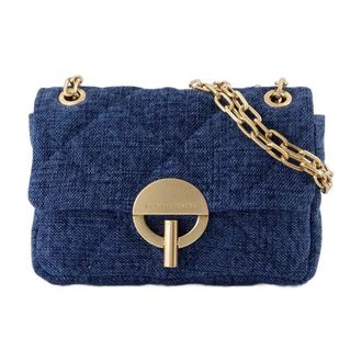 Vanessa Bruno Hobo Bags - Nano Moon Bag - Linen - Blue - Gr. unisize - in Blau - f&uuml;r Damen