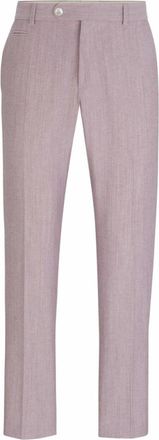 HUGO BOSS Oversized-fit Hose aus Twill - - Trousers - Herren - Beige - S