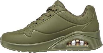 Skechers Femme Uno - Stand On Air Baskets Tendance, Olive Durabuck, 39.5 EU