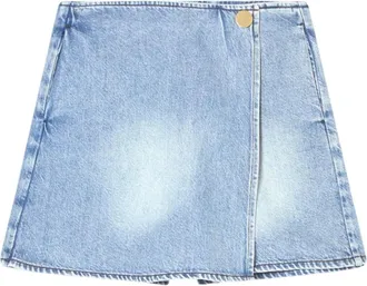 A|X Armani Exchange Femme, Jupes, Bleu, Taille: 36 FR Short en jean