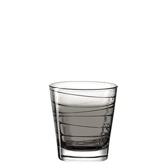 Leonardo Leonardo Vario Struttura 026846 Verre &agrave; eau en verre color&eacute; Gris 250 ml