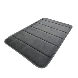 Generic Anti-Rutsch-Matte aus Korallensamt for Badezimmer, schnelle Wasseraufnahme, trockene Maschinenw&auml;sche, Toilette(Dark Gray,400MMx600MM)